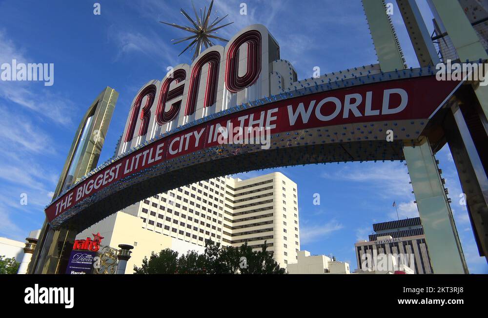 Reno biggest little city in the world sign Stock Videos & Footage - HD ...