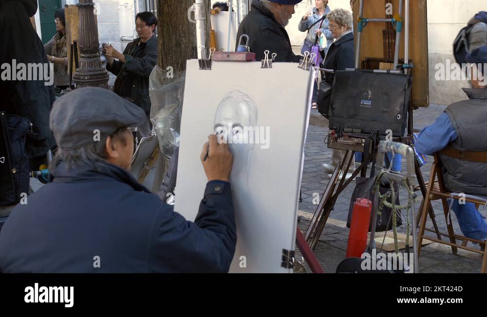 Paris artist painter Stock Videos & Footage - HD and 4K Video Clips - Alamy