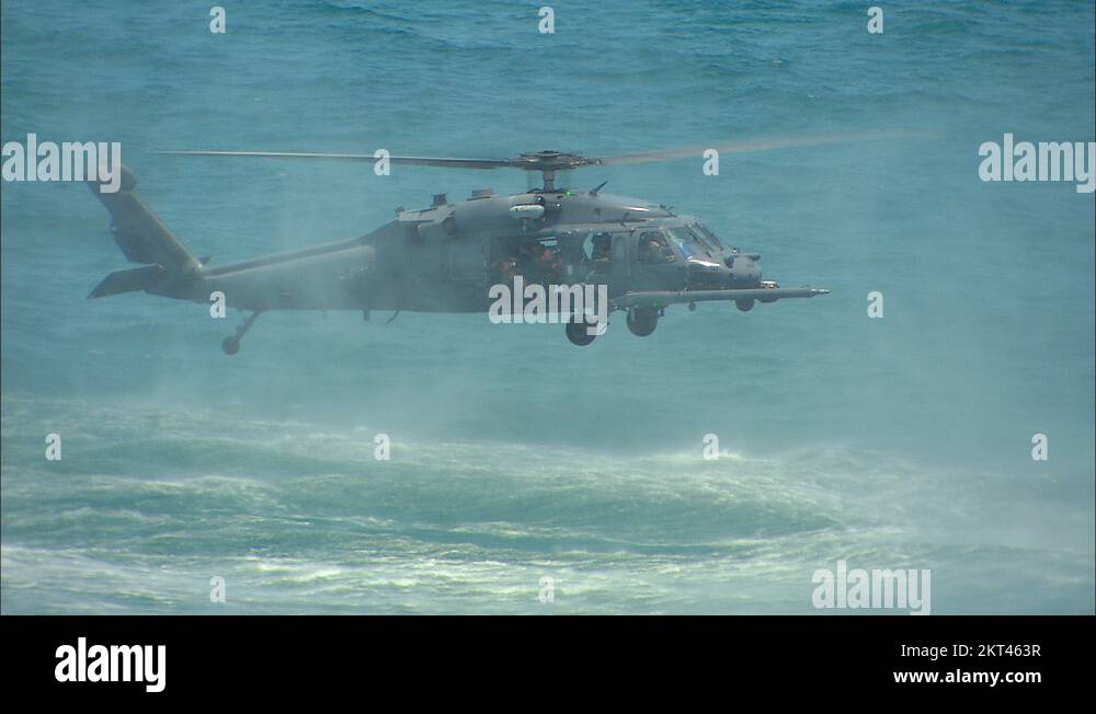 Sikorsky UH-60 Black Hawk Helicopter Seal Team Drop 3 Stock Video ...