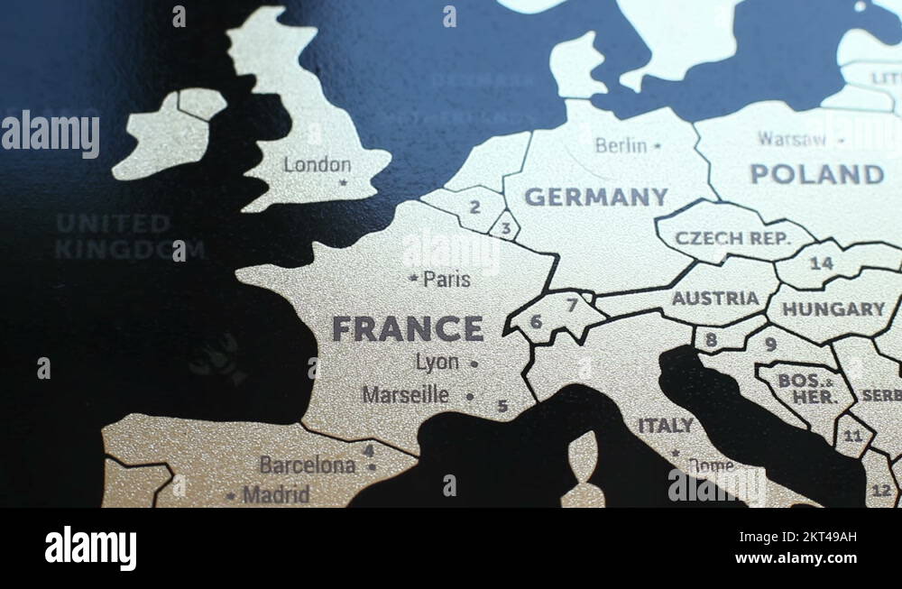 Print europe map Stock Videos & Footage - HD and 4K Video Clips - Alamy