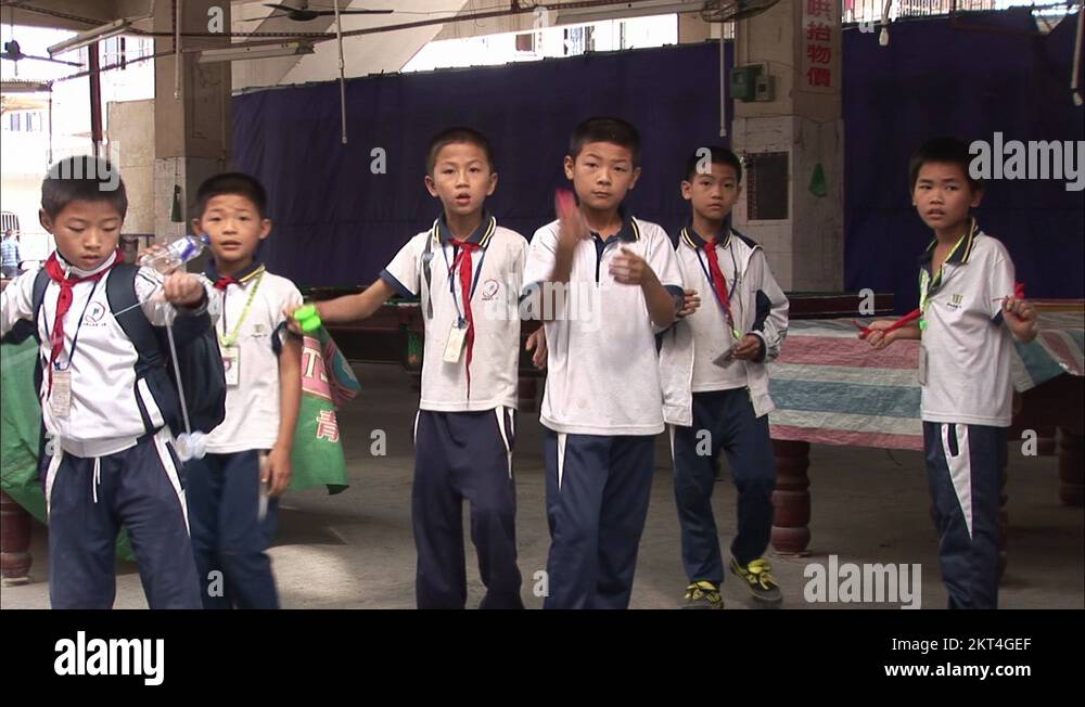 Chinese school children and uniform Stock Videos & Footage - HD and 4K ...