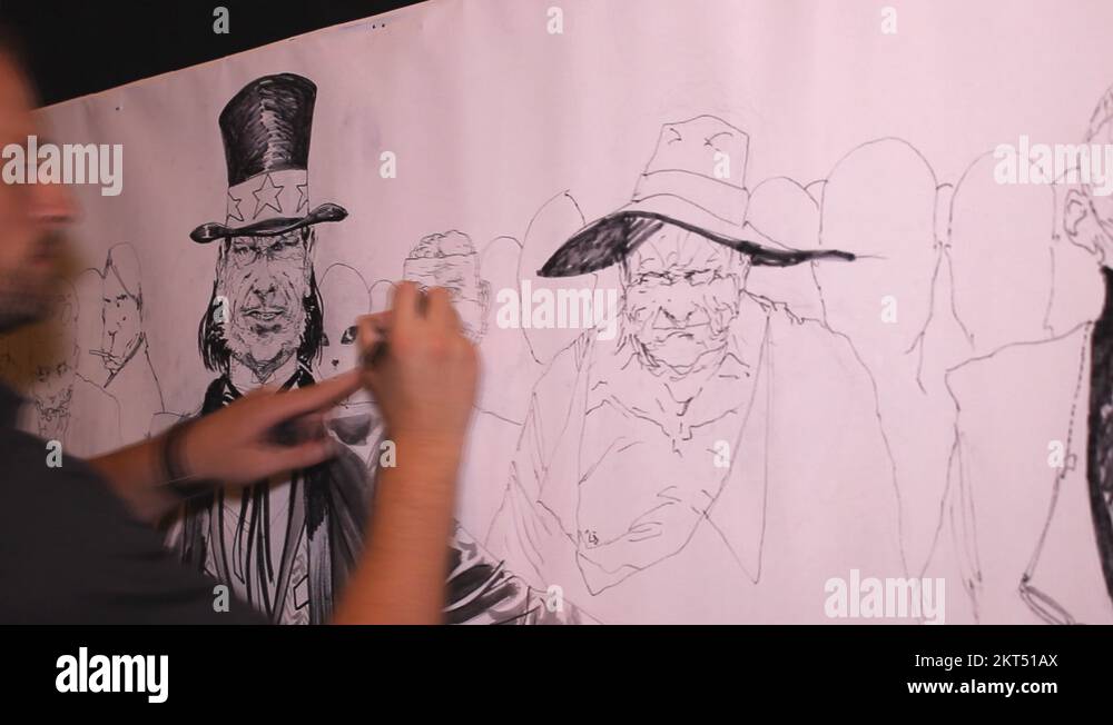 Uncle sam portrait drawing Stock Videos & Footage - HD and 4K Video ...