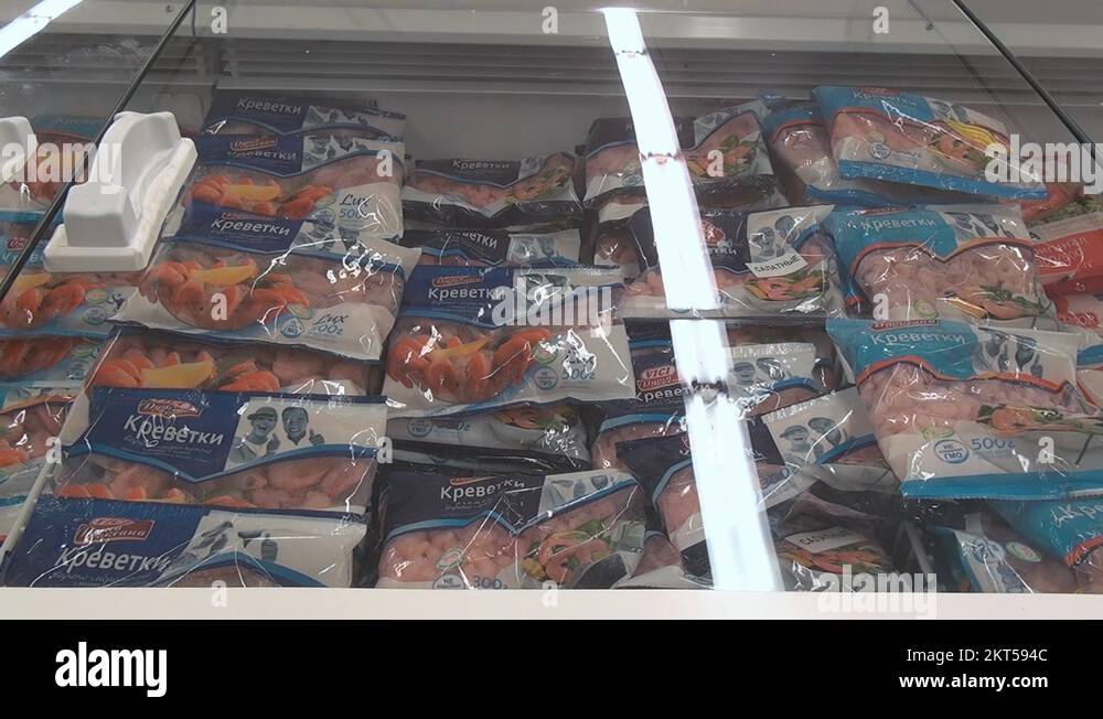 Frozen shrimp in the refrigerator in shops and supermarkets Stock Video ... Frozen shrimp in the refrigerator in shops and supermarkets Stock Video ...