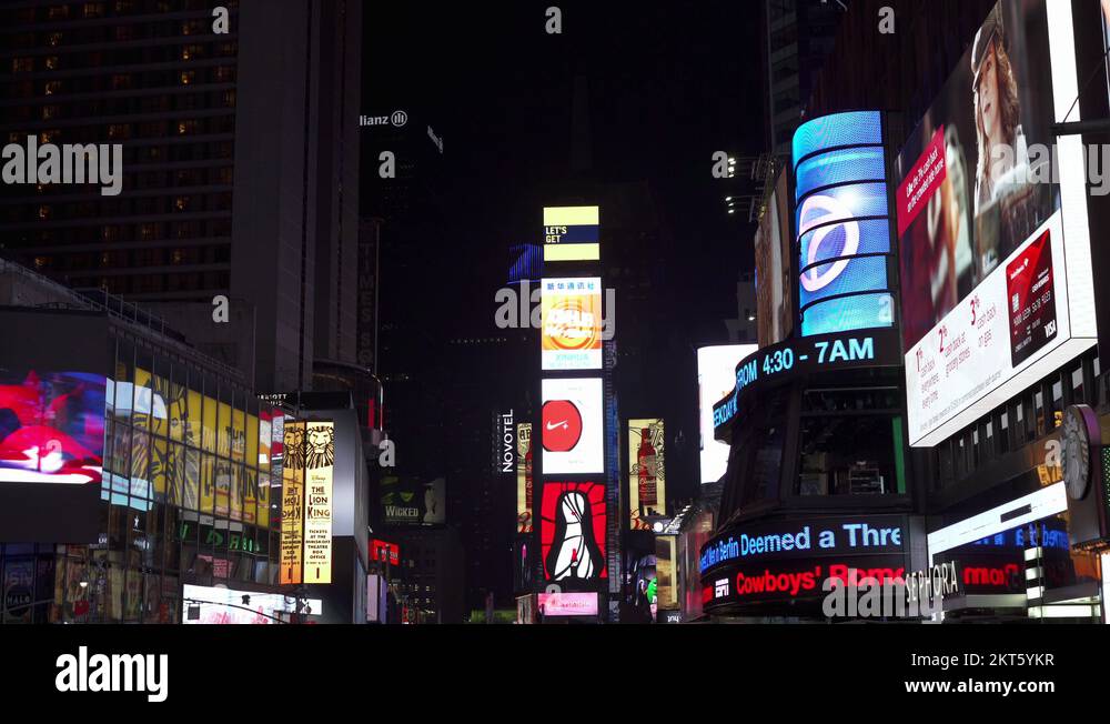 Illuminated signs in times square Stock Videos & Footage - HD and 4K ...