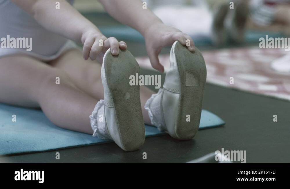 Children in dance school. Girl feet Stock Video Footage - Alamy