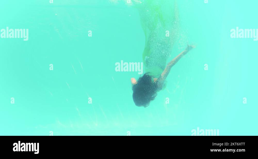 Sexy Woman Diving Into The Swimming Pool Stock Video Footage Alamy