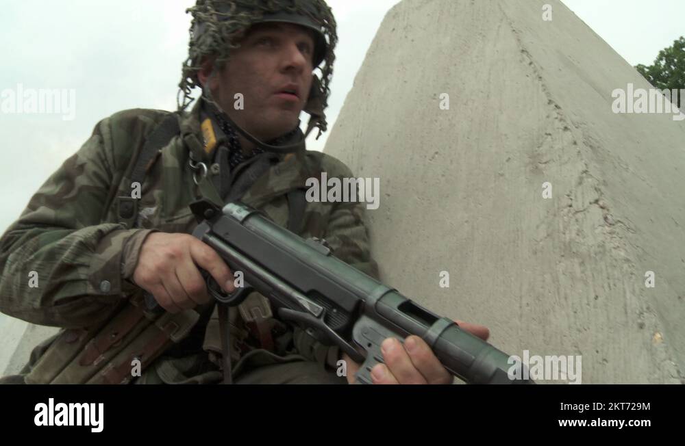 WW2 German Paratrooper Sergeant Stock Video Footage - Alamy