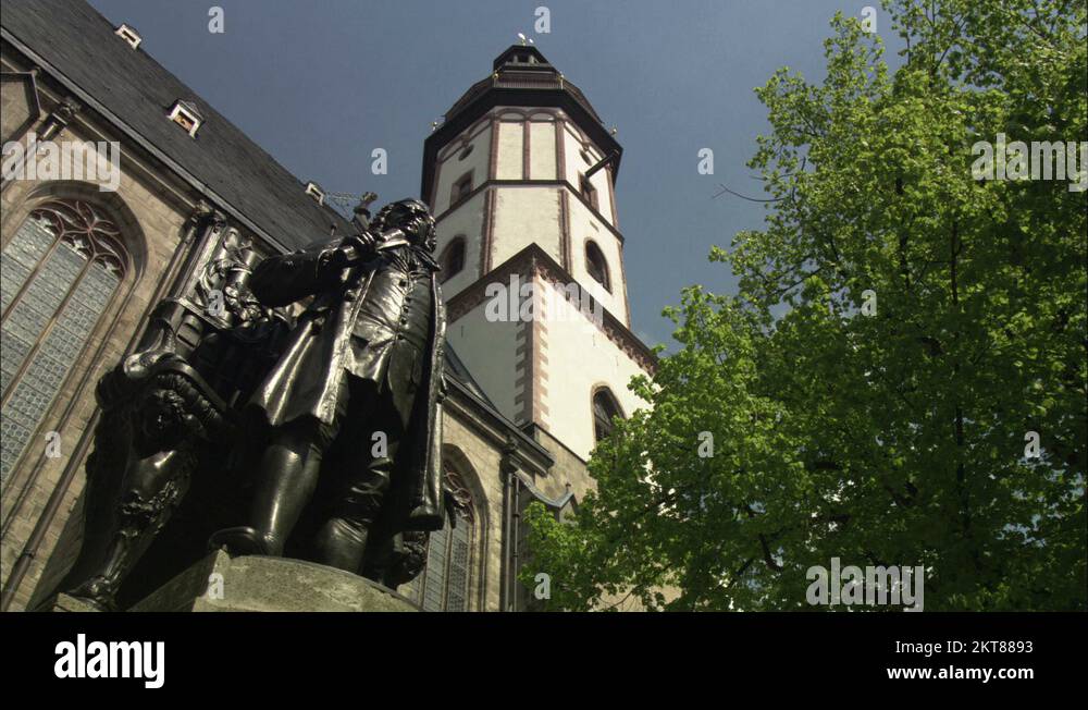Bach statue with st thomas church Stock Videos & Footage - HD and 4K ...