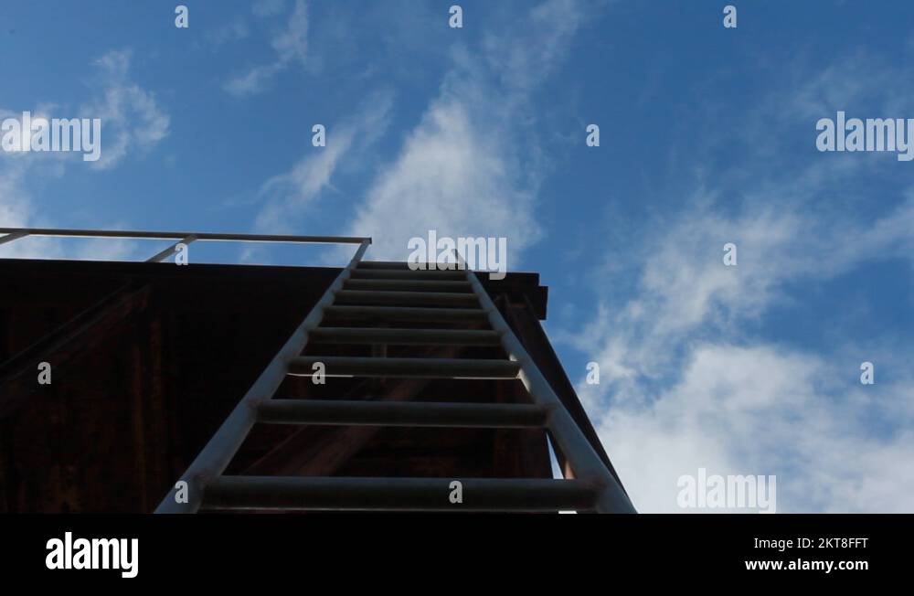 Man climbing tall ladder Stock Videos & Footage - HD and 4K Video Clips ...