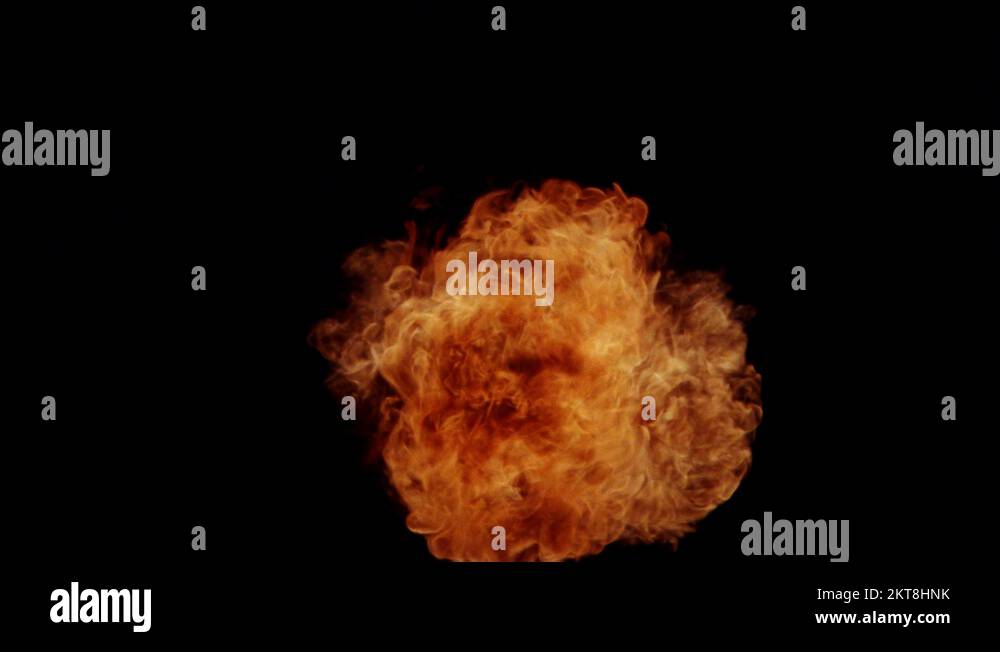 Propane mortar explosion filling frame and subsiding Stock Video ...