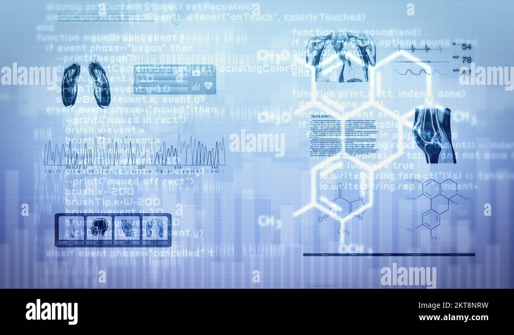Multiple MRI, DNA and chromosome videos and data. Loopable. 4 in 1 file ...