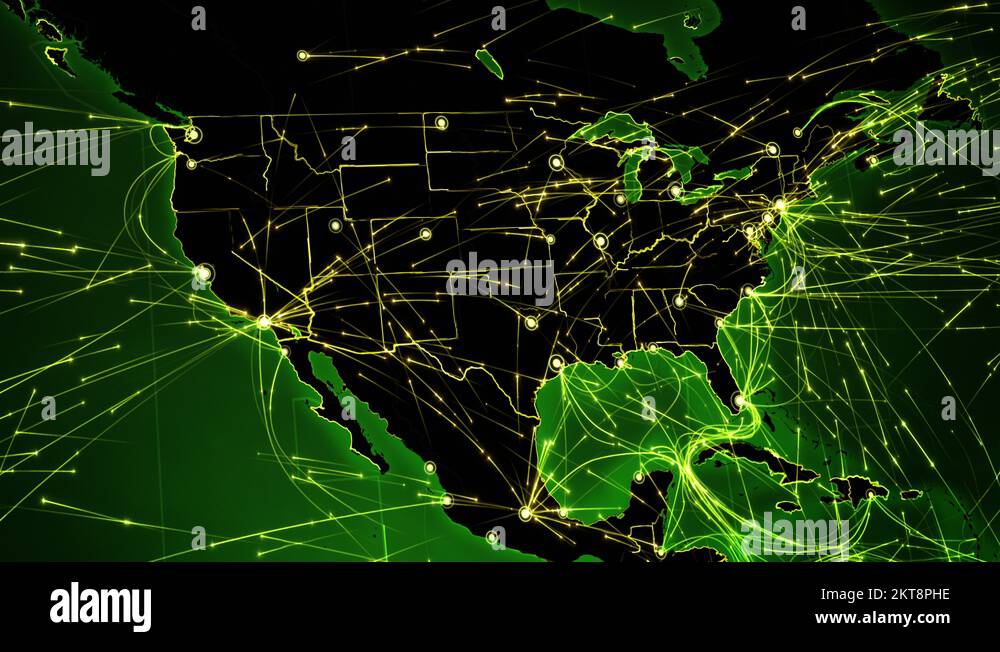Usa map airplane routes Stock Videos & Footage - HD and 4K Video Clips ...