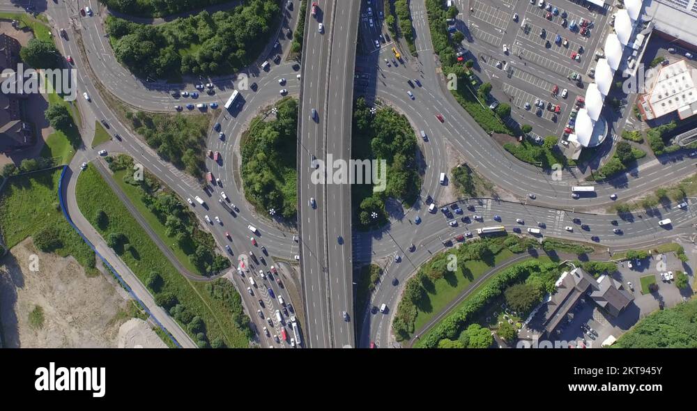 Traffic roundabout aerial Stock Videos & Footage - HD and 4K Video ...