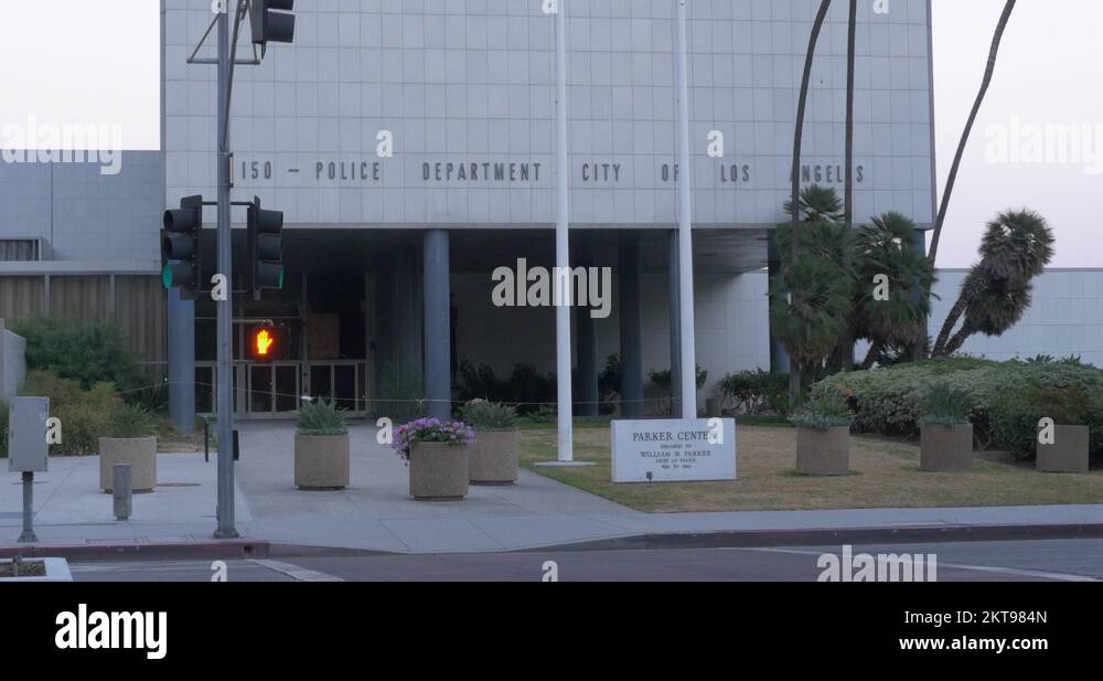 Parker Center LAPD Police Headquarters in Los Angeles, California Stock ...