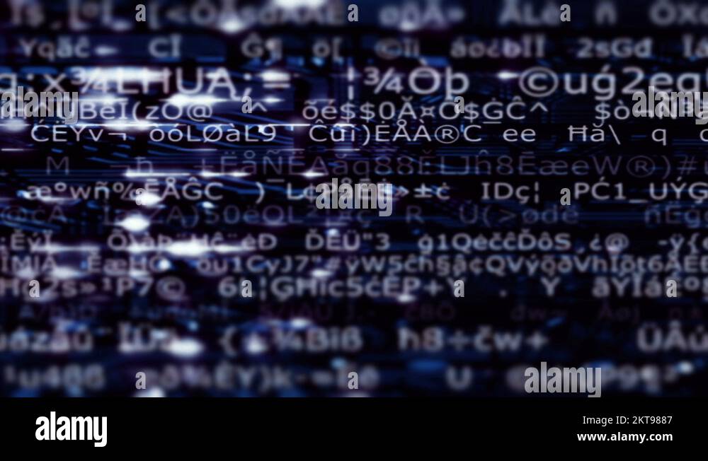 A streaming data screen of computer code - Data Storm 0552 HD, 4K Stock ...