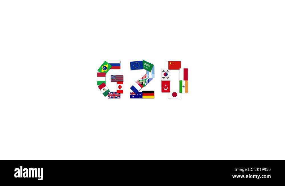 Seamless loop animation of the G20 nations Stock Video Footage - Alamy