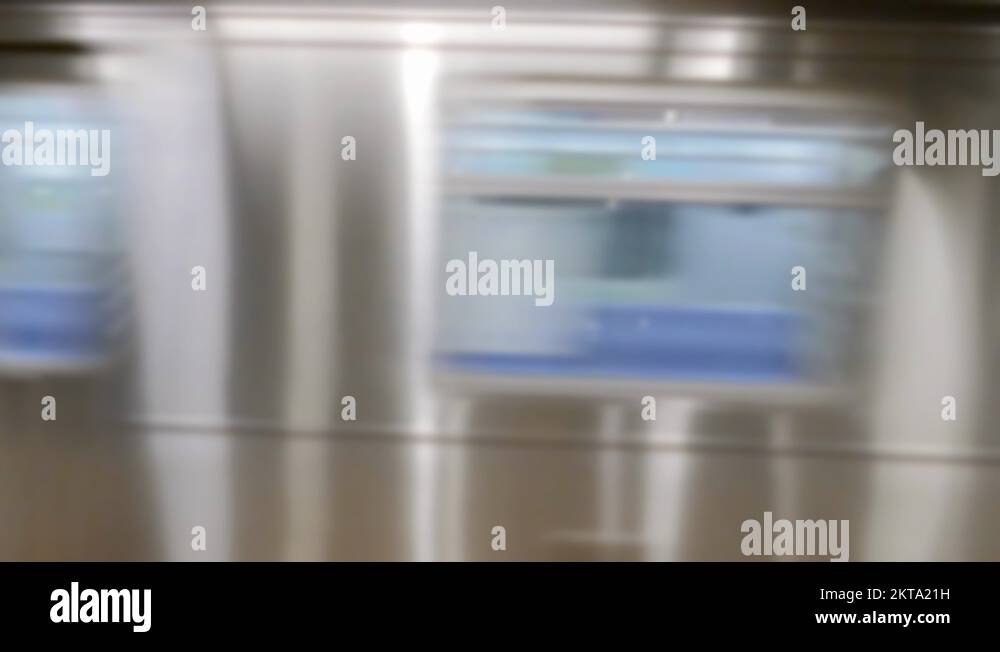 Travel City Speed Modern Motion 4K Public Transport Subway Station ...