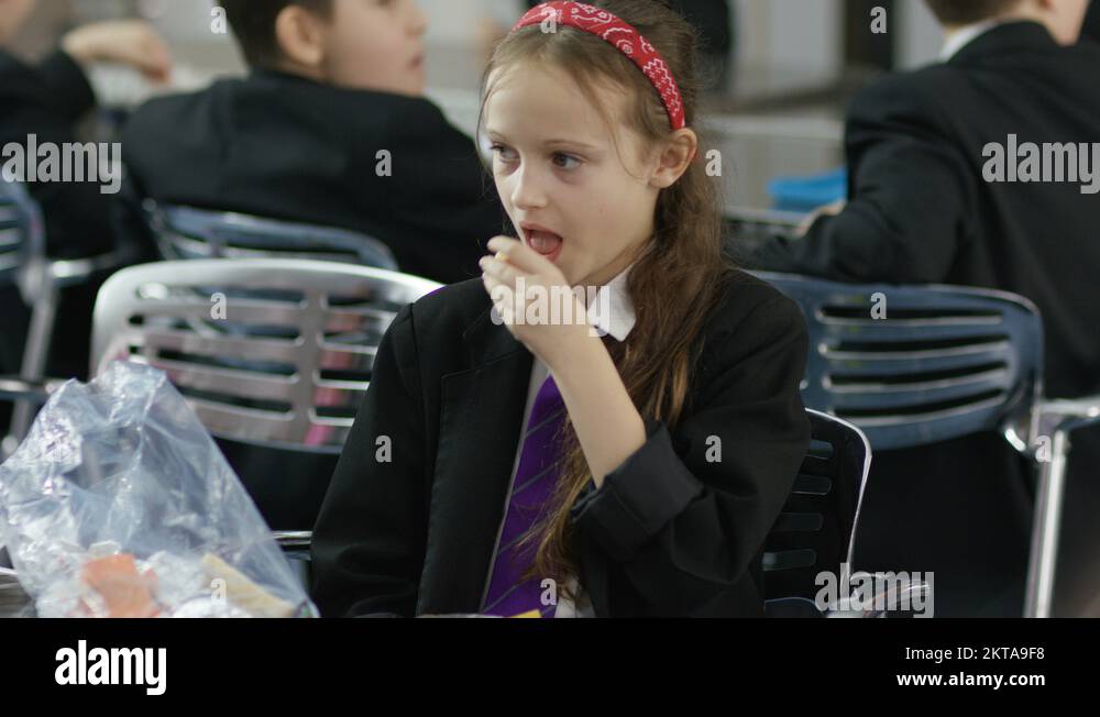 School girl eating lunch Stock Videos & Footage - HD and 4K Video Clips ...
