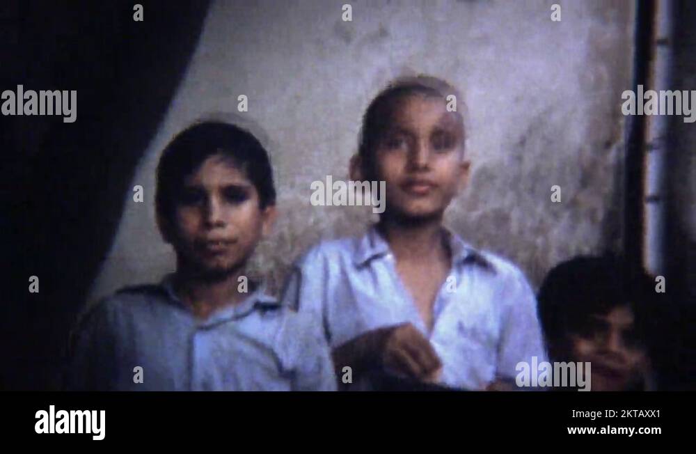 1972: Poor urban arab street kids in ancient city Stock Video Footage ...