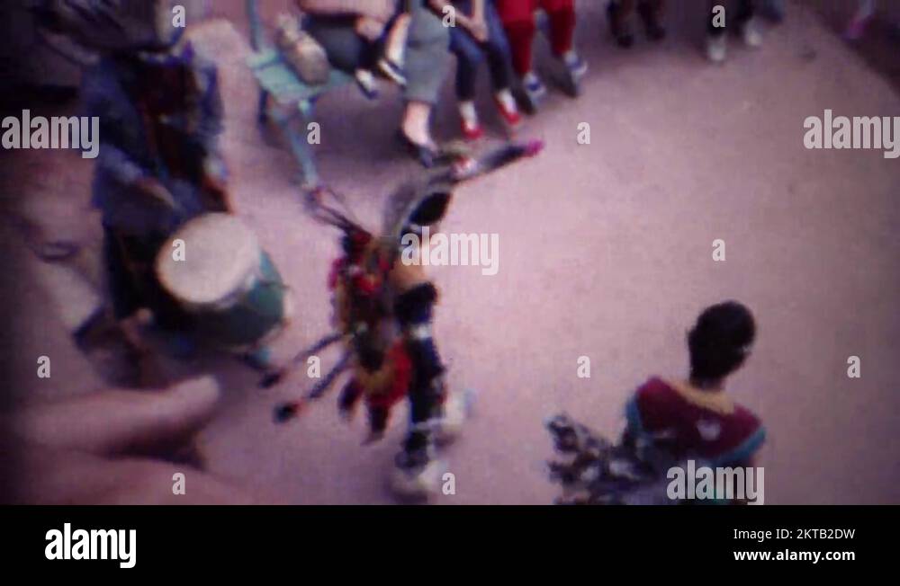 1963: Kids native american indian dancing colorful ancient costume ...
