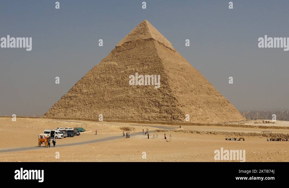 Stone Pyramid at the Great Pyramids- Giza - Egypt Stock Video Footage ...