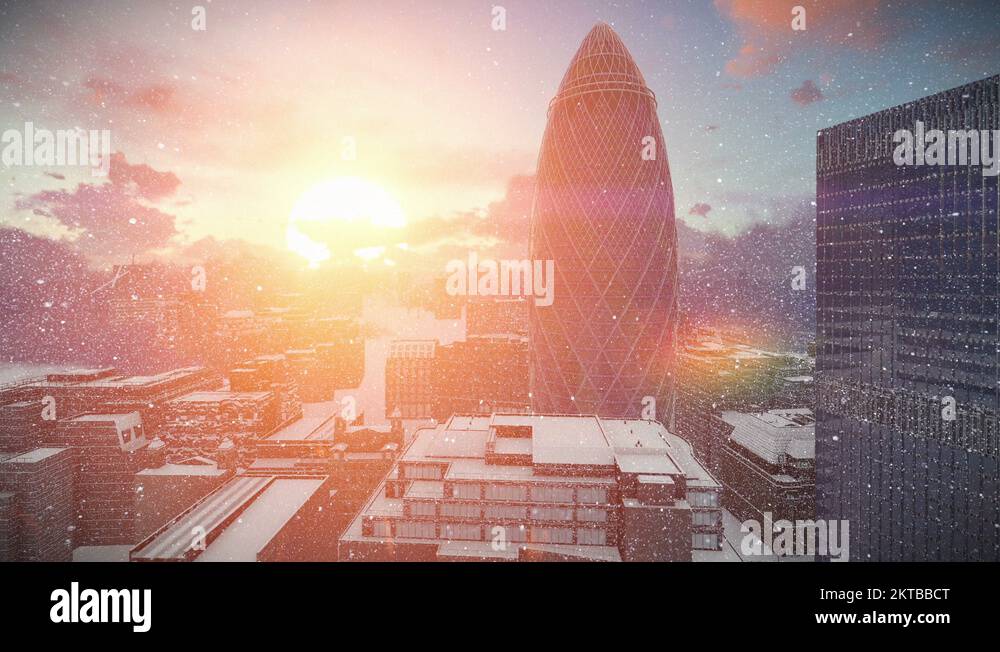 London time lapse sunrise, Swiss Reinsurance Headquarters, The Gherkin ... London time lapse sunrise, Swiss Reinsurance Headquarters, The Gherkin ...