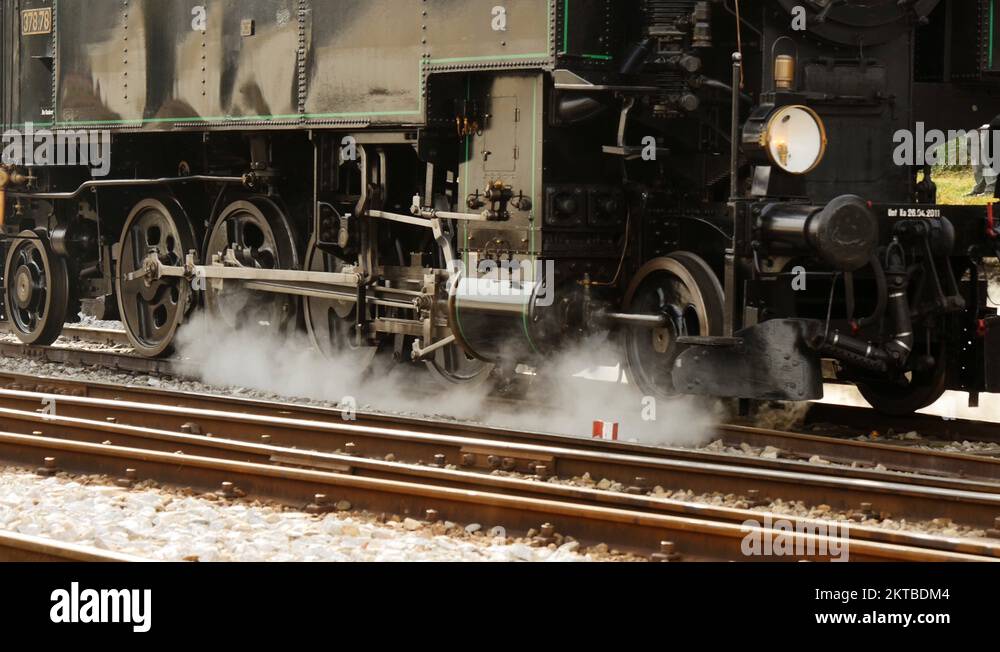 old steam locomotive train. steam engine power. nostalgic historical ...