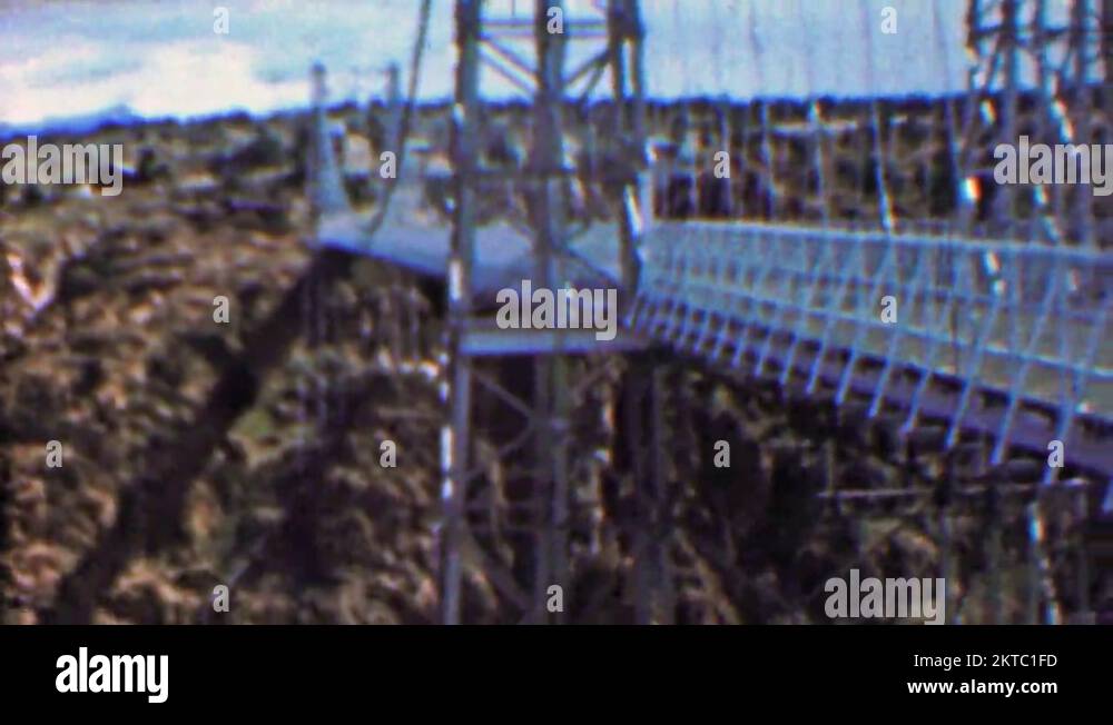 1961: Royal Gorge bridge man walking across national park Stock Video ...