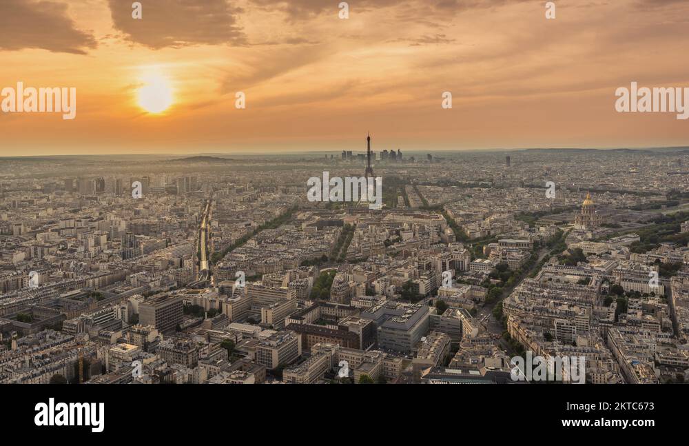 Paris skyline sunset Stock Videos & Footage - HD and 4K Video Clips - Alamy