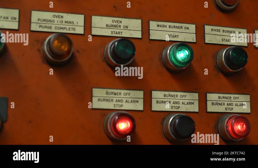 Manufacturing Visuals - Assembly line plant - Control panel Stock Video ...