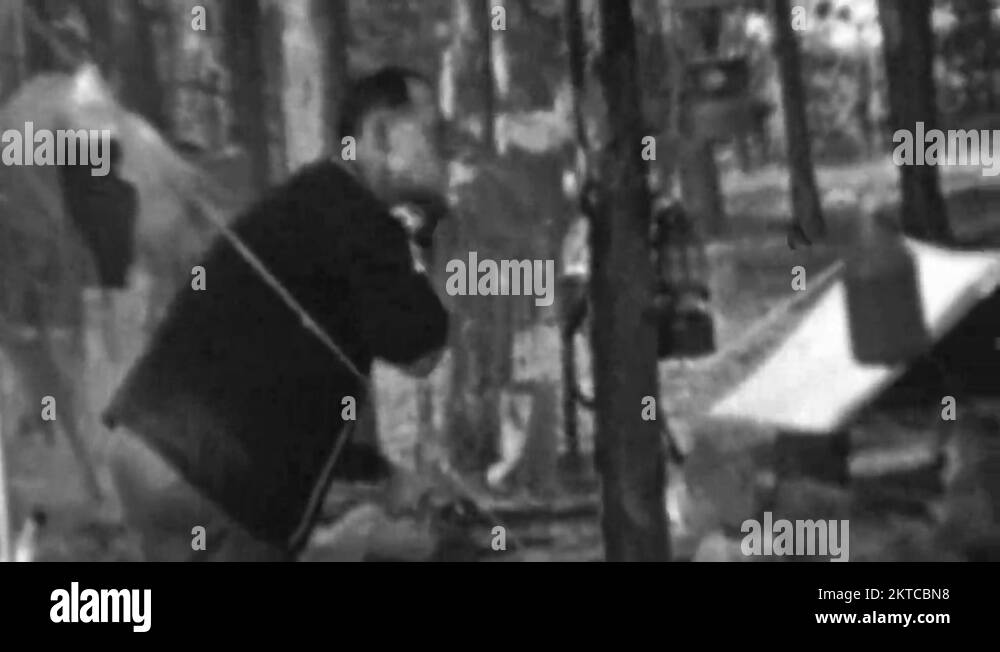 1967: Man clean shaving outdoors campsite 12th World Scout Jamboree ...