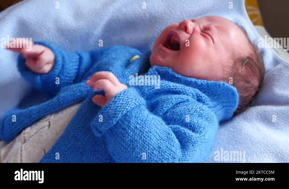 Newborn baby boy crying on Stock Videos & Footage - HD and 4K Video ...