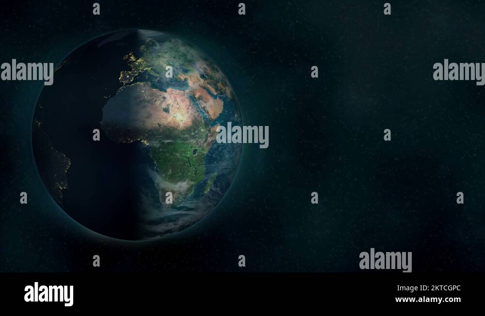 Planet Earth Space Exploration (3D Animated Background Stock Video ...