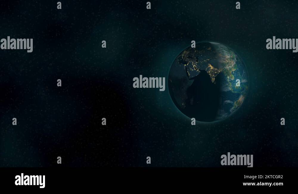 Planet Earth Space Exploration (3D Animated Background Stock Video ...