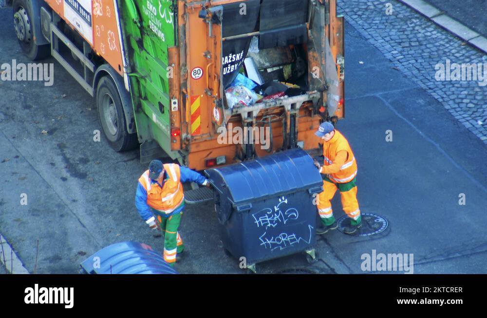 Refuse rubbish collection truck Stock Videos & Footage - HD and 4K ...