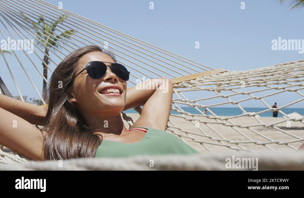 Woman sleeping beach happy Stock Videos & Footage - HD and 4K Video ...