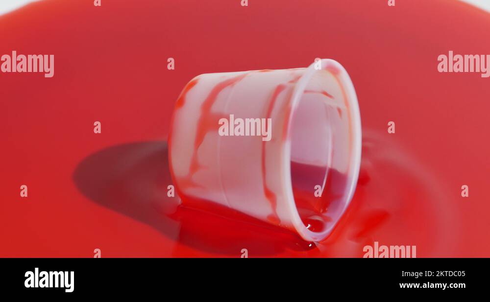Overdose on Drugs Represented by Falling Cup Into Drugs, 4K Stock Video ...