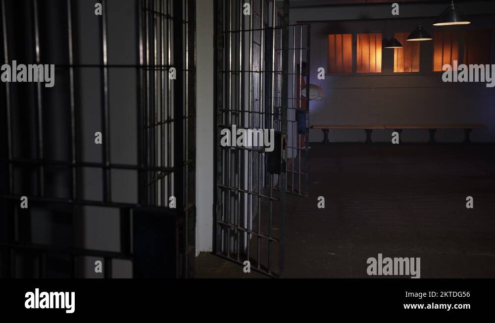 Prison cells in Jail - Men carrying their laundry Stock Video Footage ...