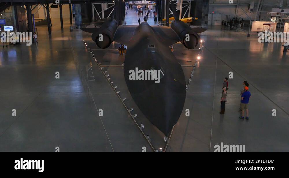 Lockheed SR-71 Blackbird Air and Space Museum in Chantilly, VA 4K Stock ...