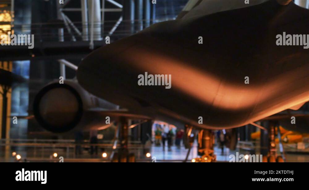 Lockheed SR-71 Blackbird Air and Space Museum in Chantilly, VA 4K Stock ...