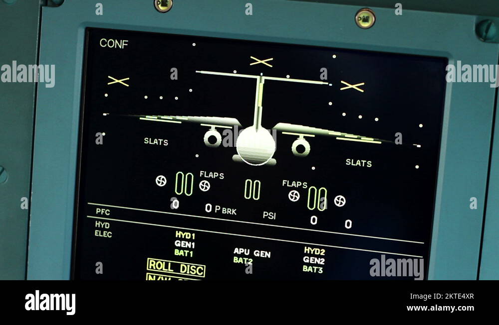 Aircraft building. View inside the cockpit of a passenger plane Stock ...