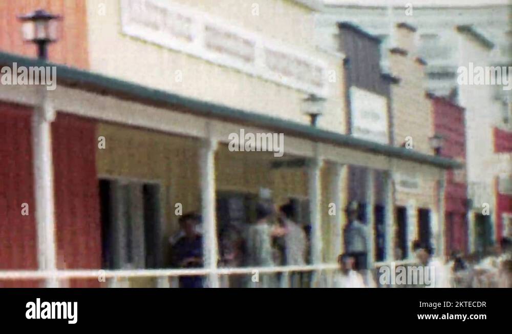 1959: Old west recreation town replica sheriff's office Stock Video ...