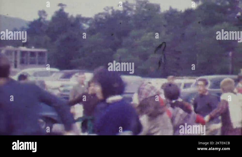 1964: Teenagers playing ring around the rosey game at Cog Railroad ...