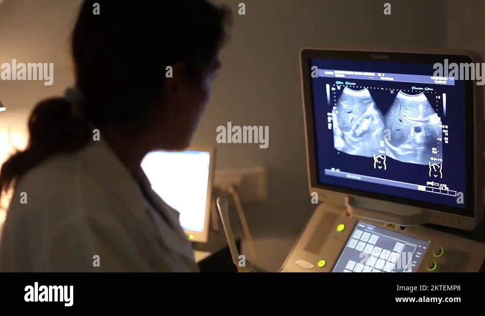 Doctor examining patient ultrasound hospital Stock Videos & Footage ...