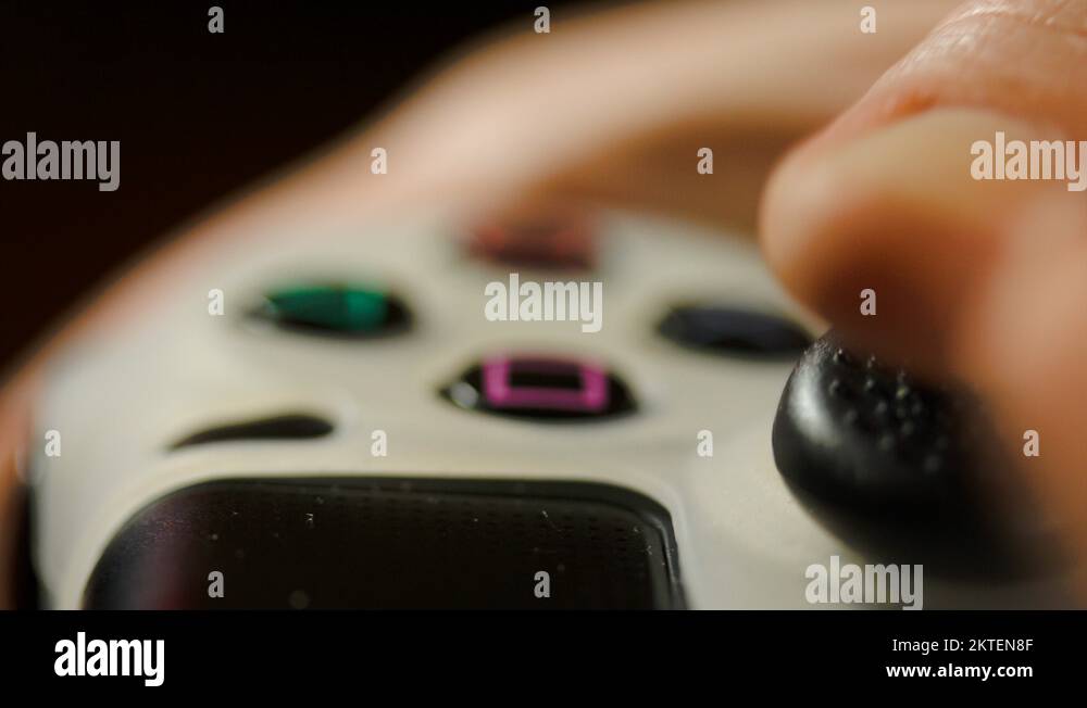 Boy's Hands Playing A video Game Using A Gaming Controller Stock Video ...