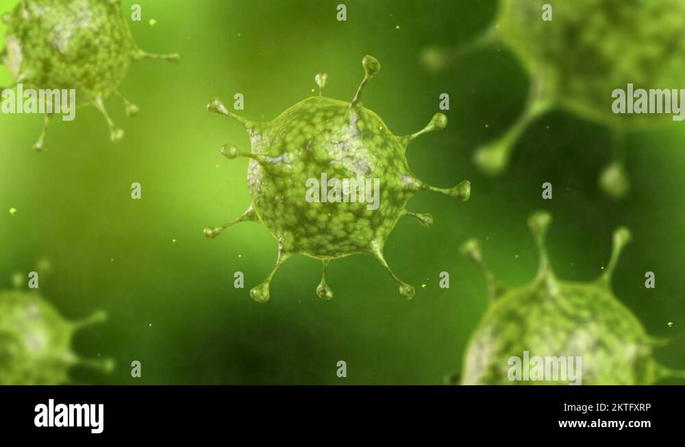 Microscopic visualization of a common virus Stock Video Footage - Alamy