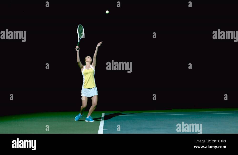 Female tennis player serving Stock Videos & Footage - HD and 4K Video ...