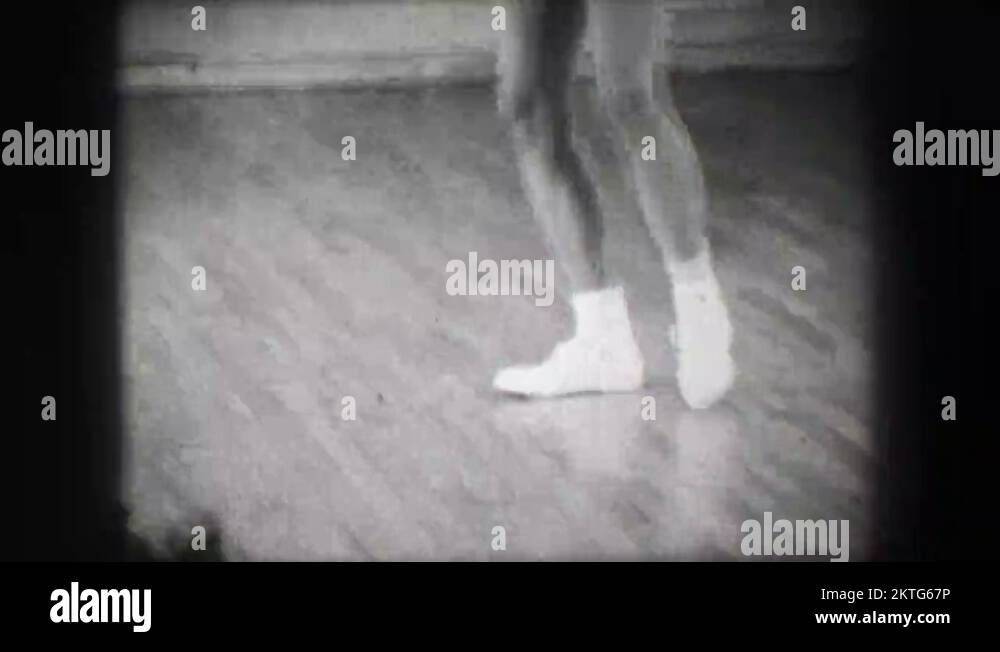 1966: Jazz dance moves 1 closeup behind kick stepping shuffle slide ...