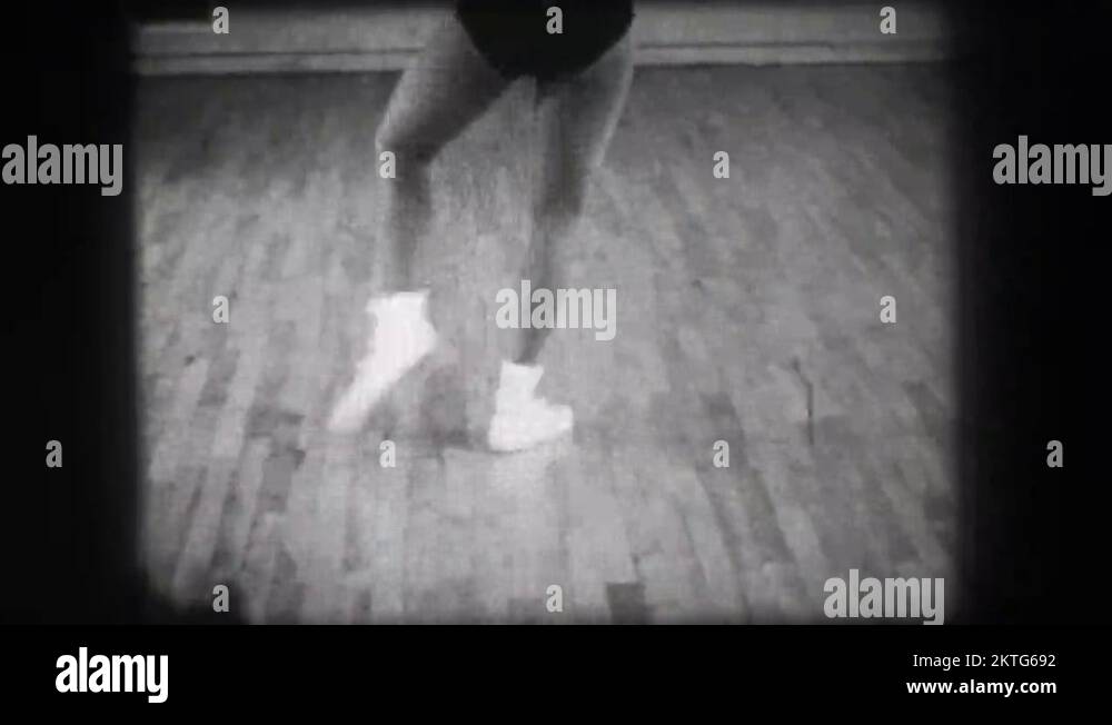 1966: Jazz dance moves 2 closeup behind kick stepping shuffle slide ...
