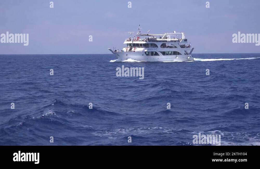 People in Ship, Boat Traveling to Tropical Island Beach, Cruise Sailing ...